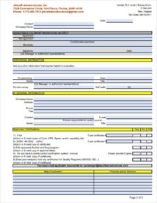 √ Vendor Audit Checklist Template