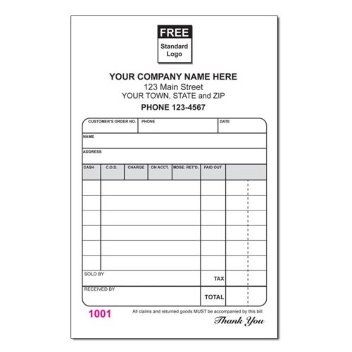√ Small Business Sales Receipt Template