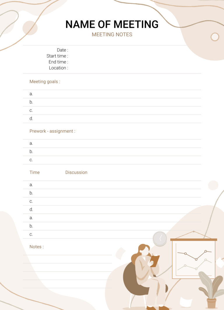 √ Printable Staff Meeting Agenda Template