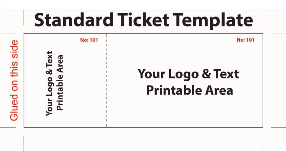 √ Free Printable Meal Ticket Template