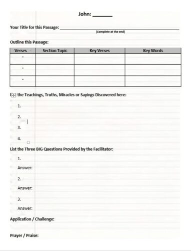 √ Study Guide Template (Word)