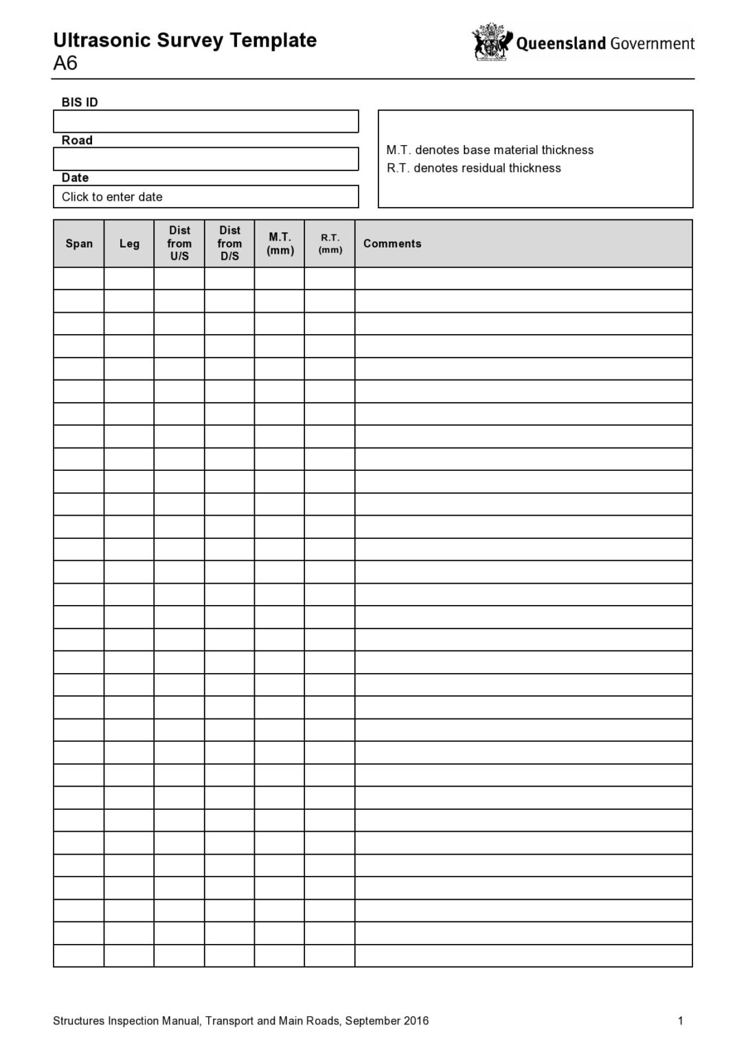 √ Editable Survey Template (Word)