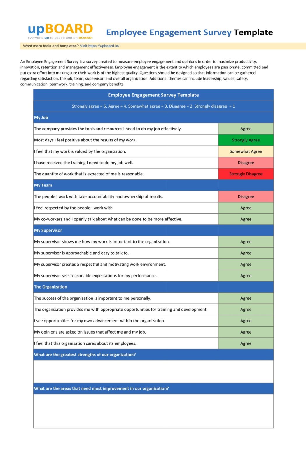 √ Editable Survey Template (Word)