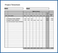 √ Free to Download Time Sheet Format