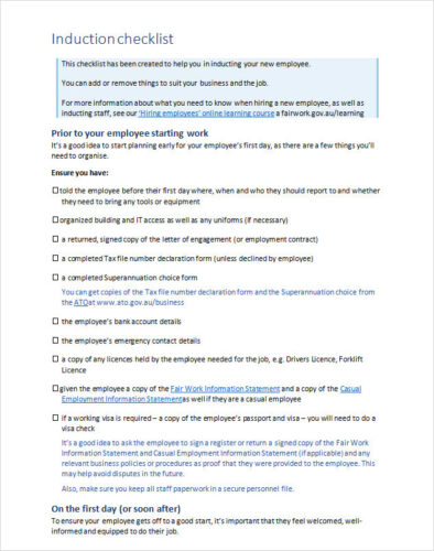 √ Free Printable Uniform Checklist Template