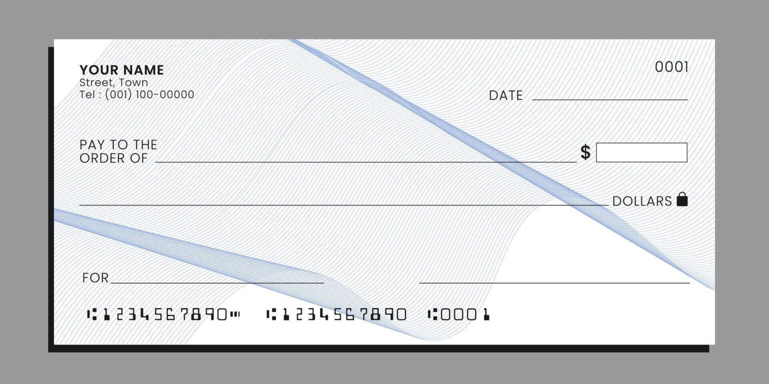 √ Voided Check Template (Word)