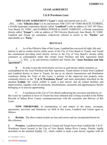 √ Warehouse Lease Agreement Template