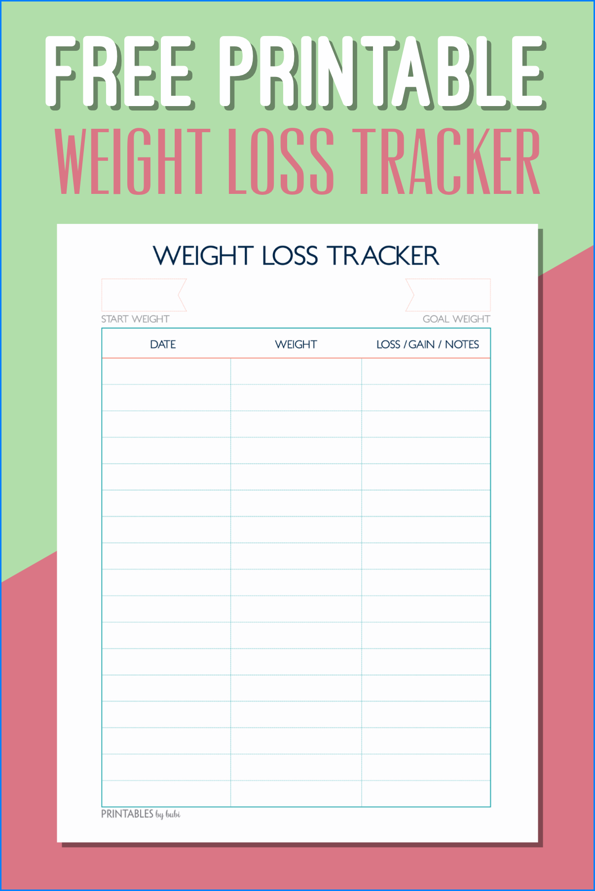 Weekly Weight Loss Tracker Template Database Weekly Weight Loss Tracker Template Database