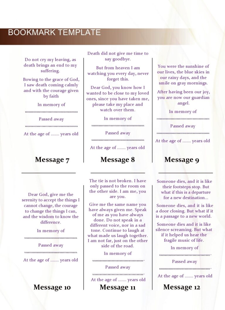 √ Free Printable Bookmark Template