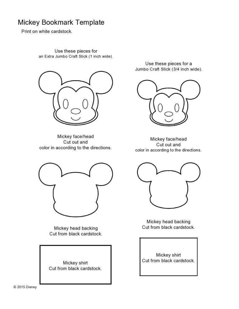 √ Free Printable Bookmark Template