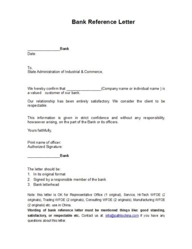 business reference letter | Templateral