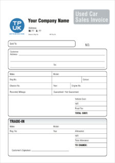 car sale invoice template example | Templateral