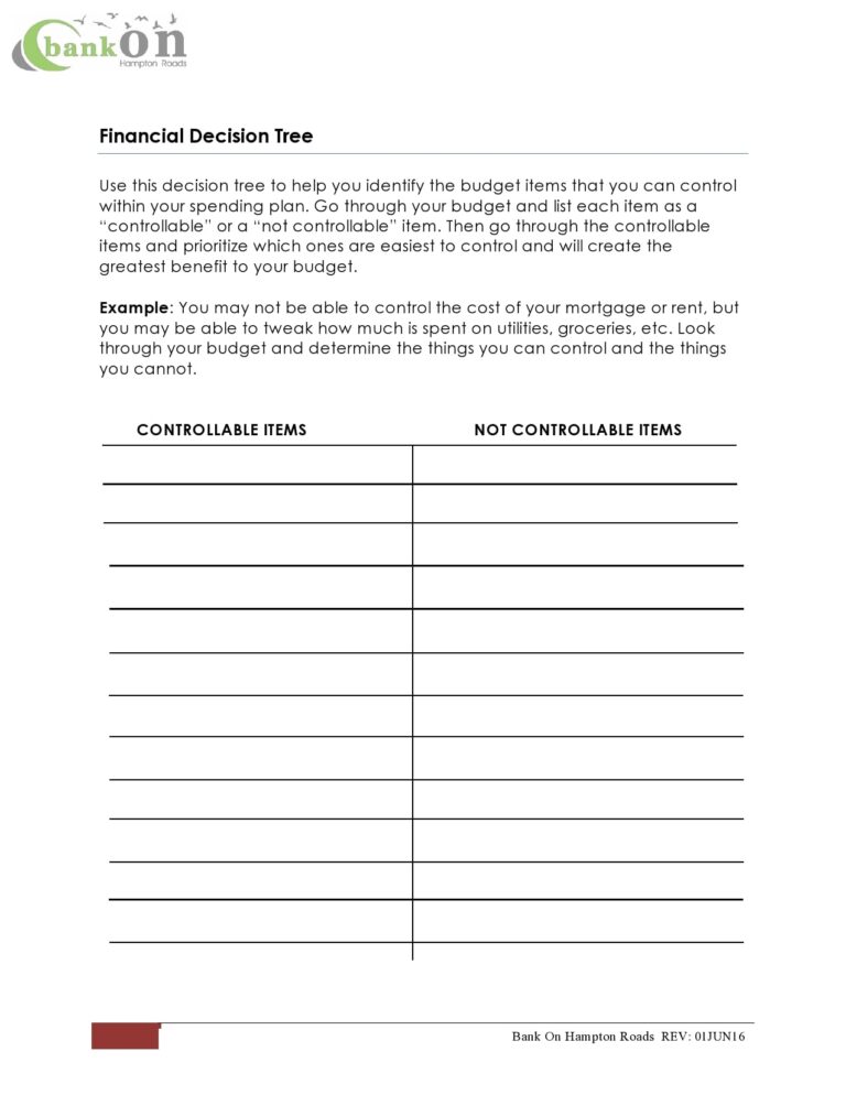 √ Free Printable Decision Tree Template (Word)