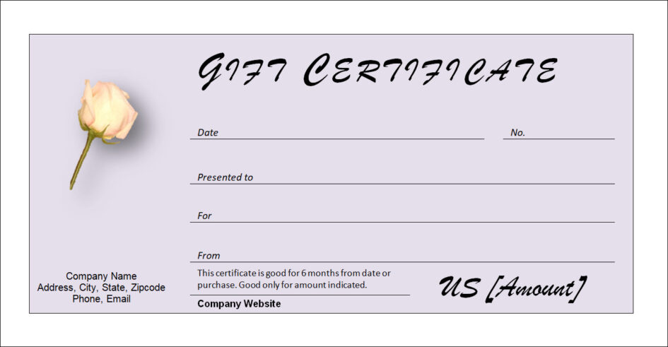 √ Donation Gift Certificate Template (Ready To Use)