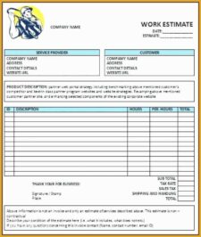 √ Electrical Invoice Template