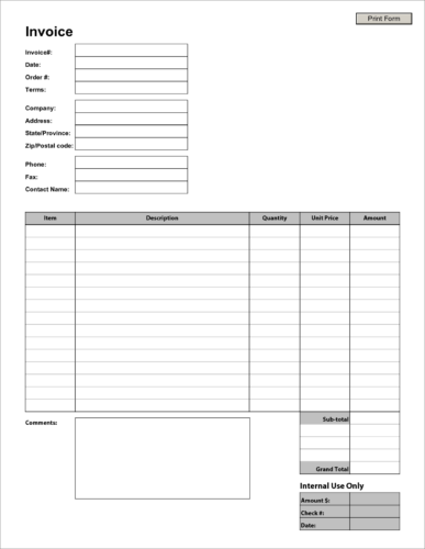 √ Graphic Design Invoice Template