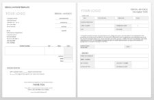 √ Invoice Template With Bank Details