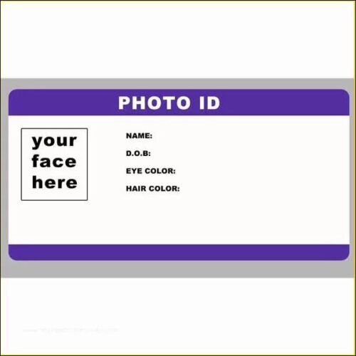 √ Free Printable Photo ID Badge Template
