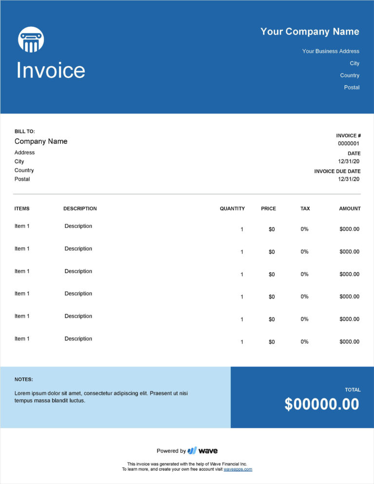 √ Free Printable Attorney Invoice Template