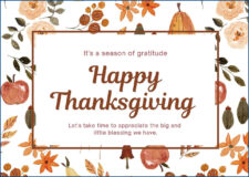 √ Thanksgiving Gift Certificate Template (Free Fillable)