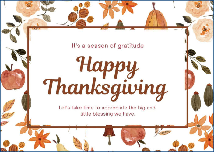 √ Thanksgiving Gift Certificate Template (Free Fillable)