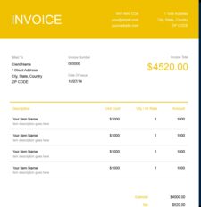 √ Heating And Cooling Invoice Template