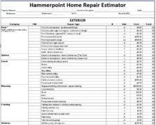 home repair estimate template | Templateral