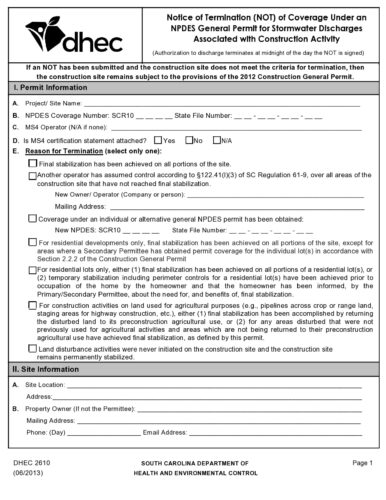 √ Printable Notice of Termination Form
