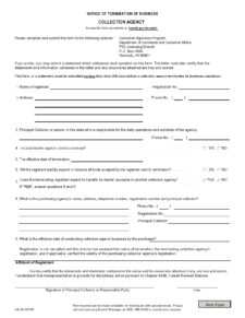 √ Printable Notice of Termination Form