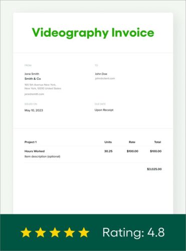 √ Free Printable Acting Invoice Template