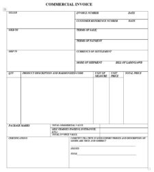 printable shipping invoice template example | Templateral