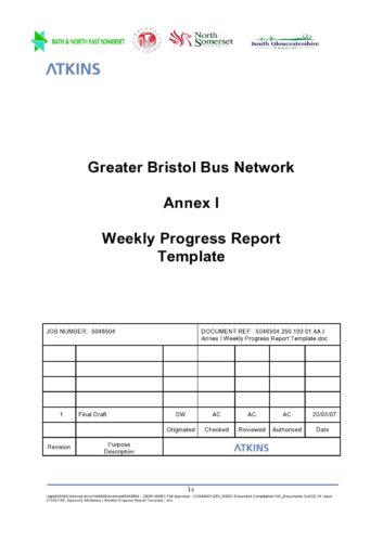 √ Free Printable Progress Report Template
