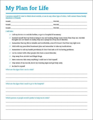 √ Free Printable Recovery Action Plan Template