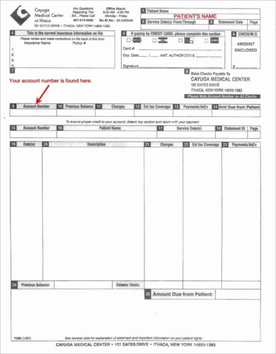 √ Customizable Dental Billing Statement Template