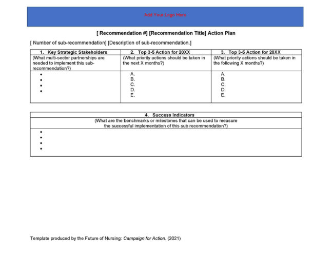 √ Free Printable Equity Action Plan Template