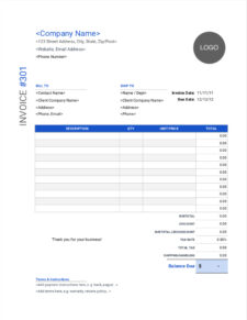 Itemized Bill | Free Download From Invoice Simple throughout Itemized Invoice Template | Templateral