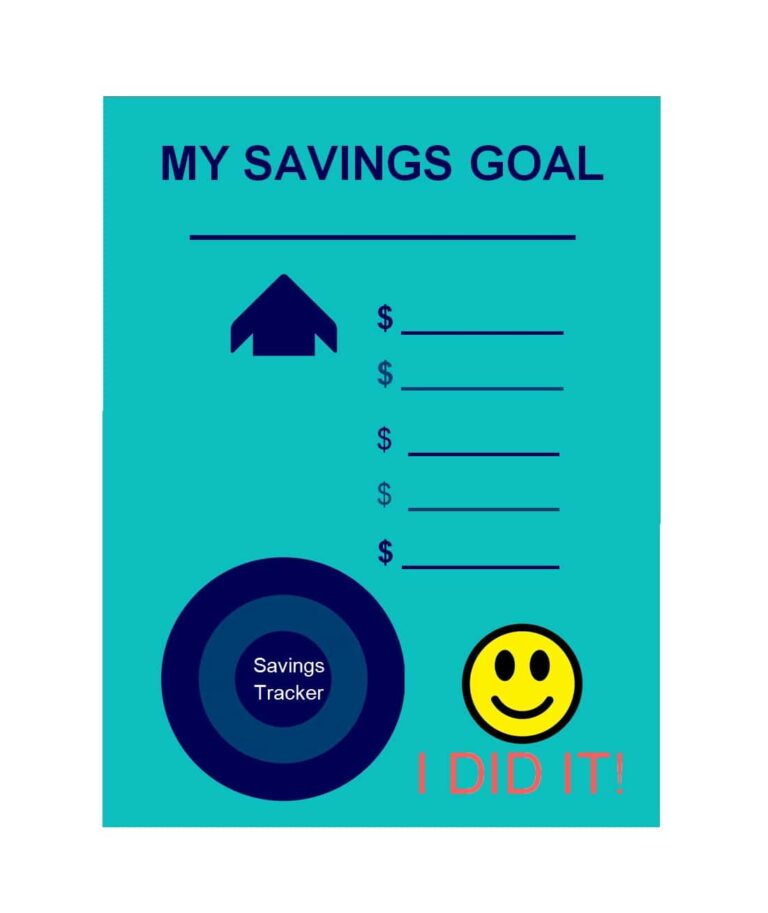 √ Free Savings Tracker Template (Excel)