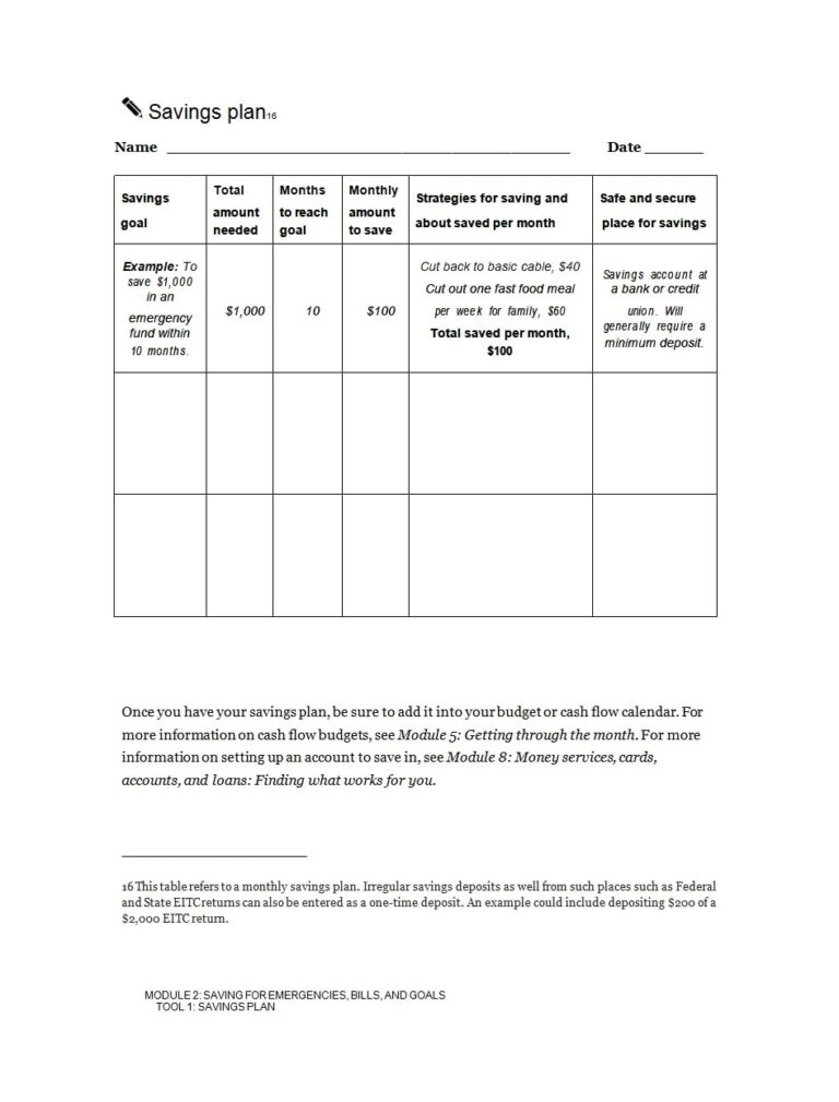√ Free Savings Tracker Template (Excel)