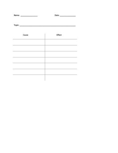 √ Printable T-Chart Template (Word)