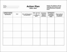 √ Free Printable Teacher Action Plan Template