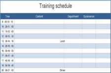 √ Training Schedule Template (With Samples)